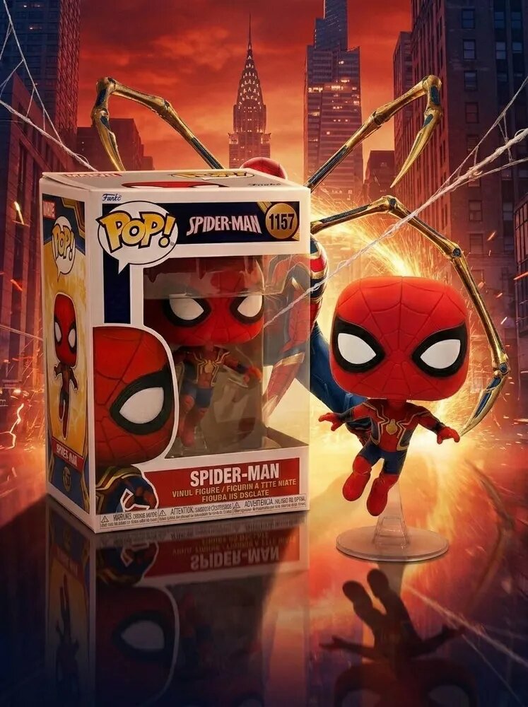 Супергерой Marvel Cтатуэтка ! Bobble Marvel Spider-Man No Way Home Friendly Neighborhood Spider-Man