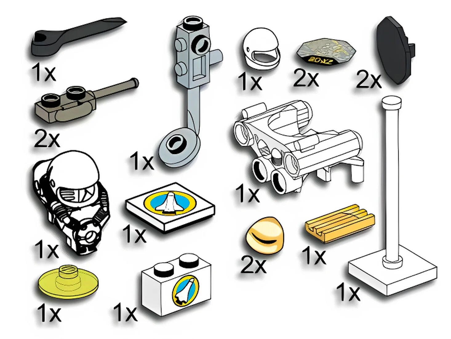 Конструктор Lego Service Packs 5313 Аксессуары для космодрома