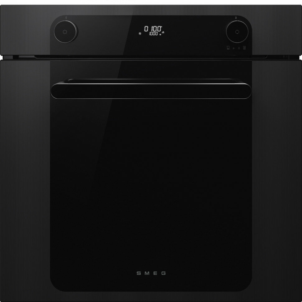Встраиваемый электрический духовой шкаф Smeg SO6201S2B, многофункциональный духовой шкаф с пароувлажнением, 10 функций
