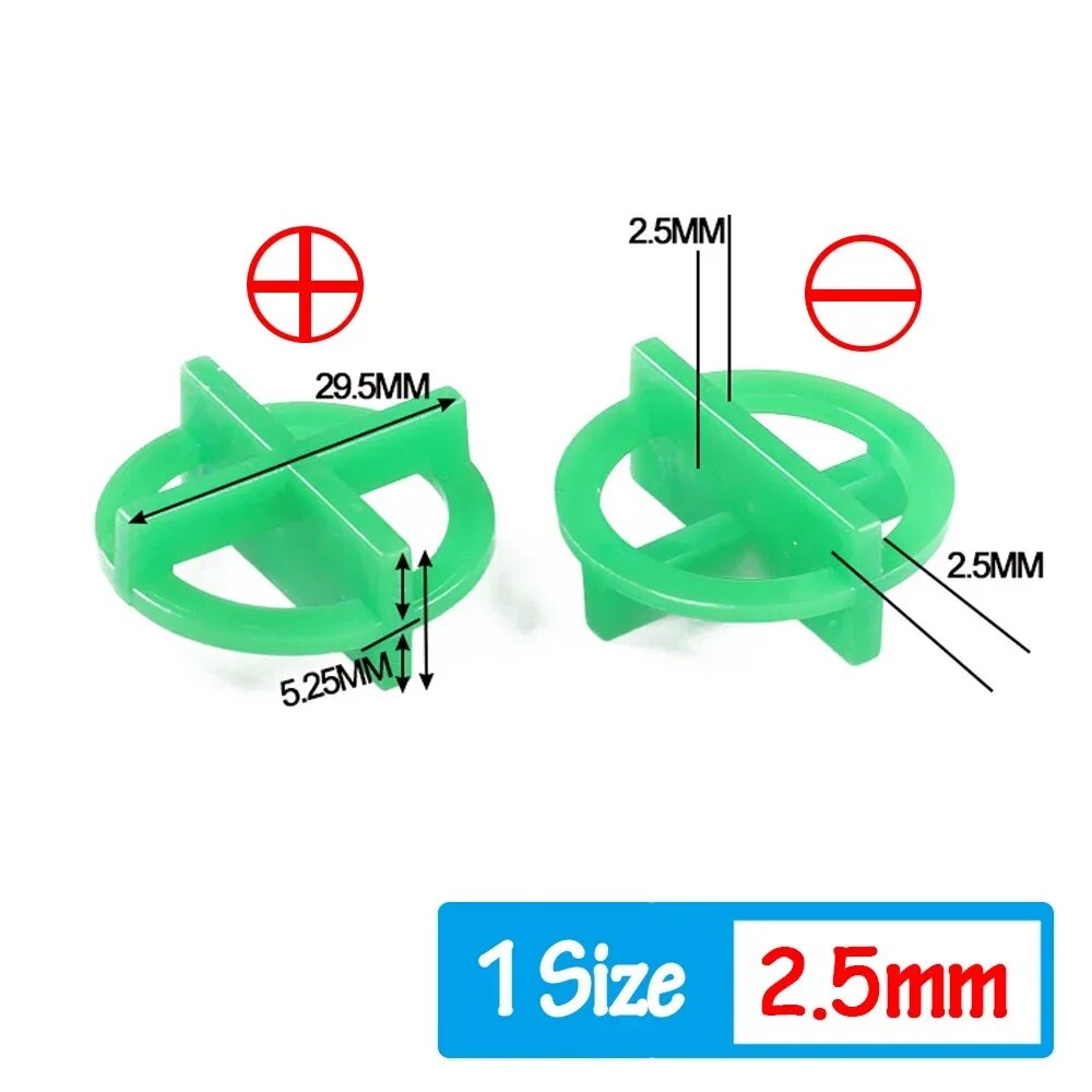 Система выравнивания плитки CHANYEEN 50 Pcs, 2.5mm