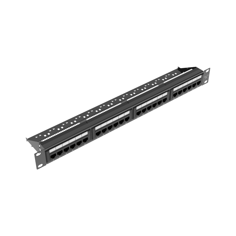 SK-LINK Cat5e 24-портовый золотое-покрытое профессиональное 1U крепление для панели с кабельным менеджментом SK-P510
