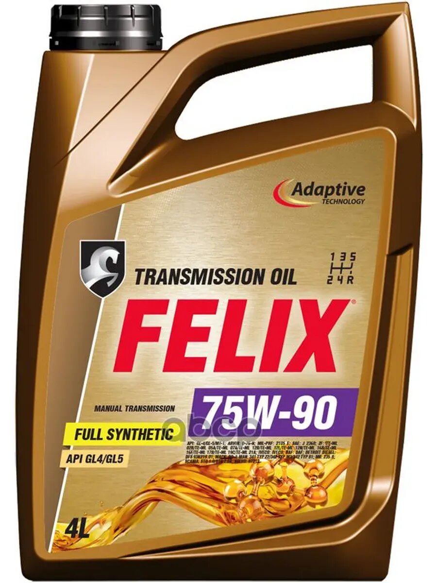 Felix 75W-90 4Л. Gl-4/Gl-5 . Felix арт. 410000143
