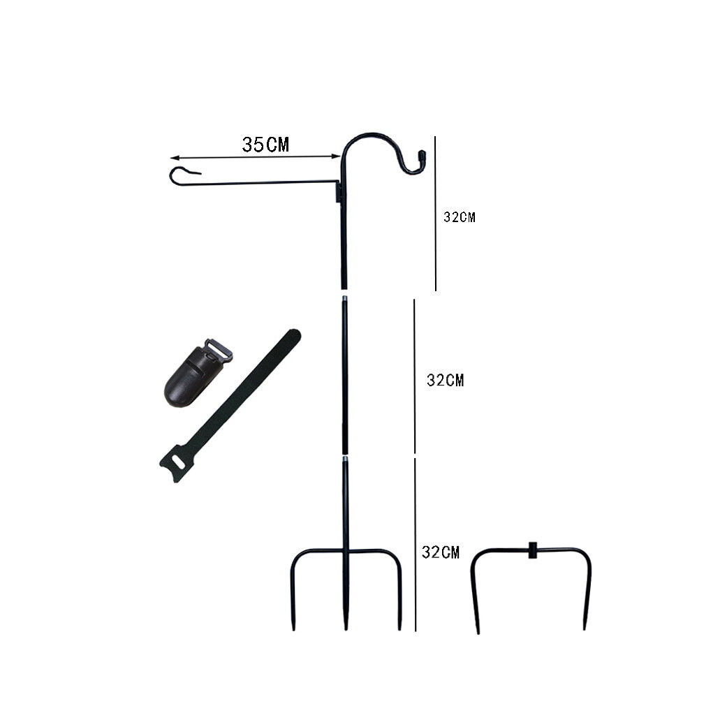 Трансграничный горячий продавать крюк овчарки Iron Craft Outdoor Anti-rust Courtyard Ground Shepherd Hook Съемный крюк