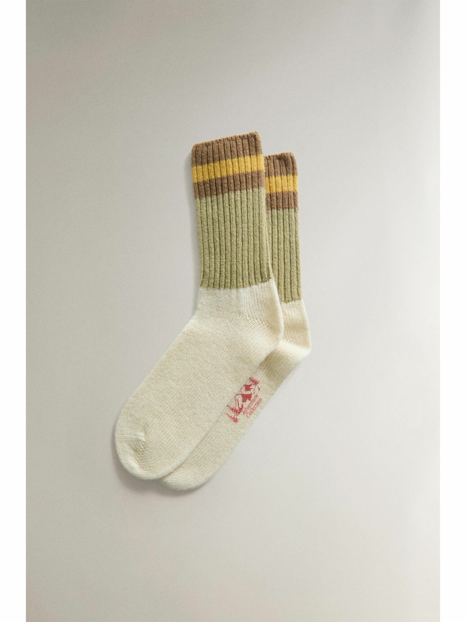 Термонаклейка Zara STRIPED WOOL SOCKS
