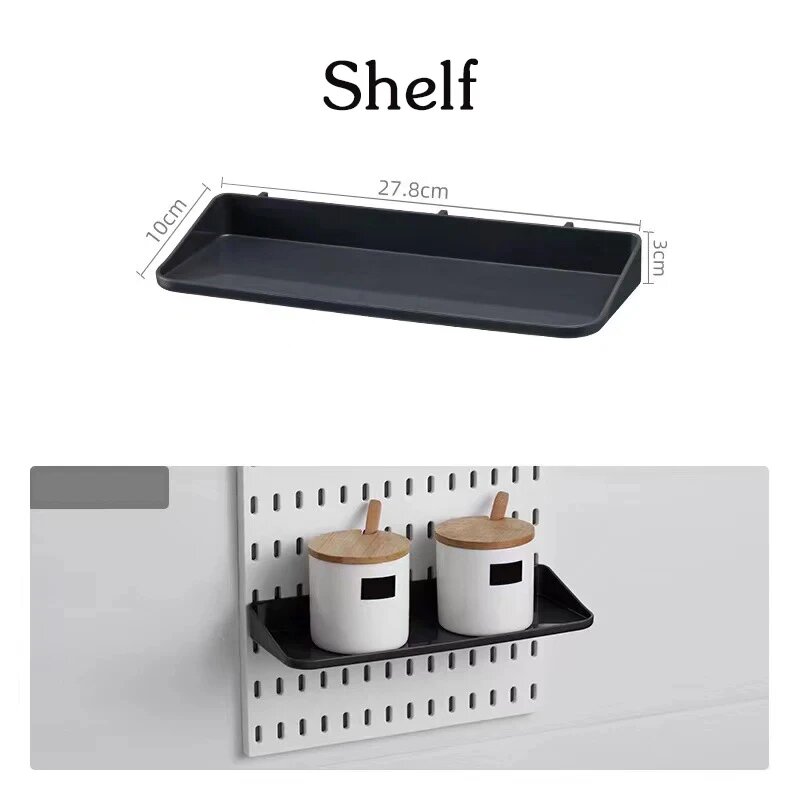 Настольный органайзер FLUQUOR Черный, black shelf