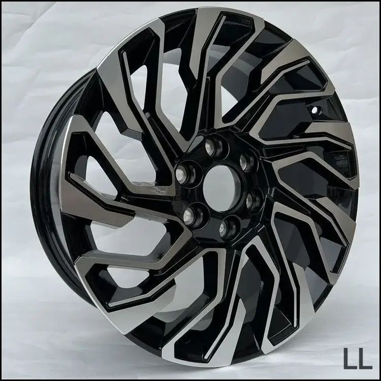 Легкосплавный колесный диск 20x8.5, черный с серебристой гранью, для Toyota Hilux