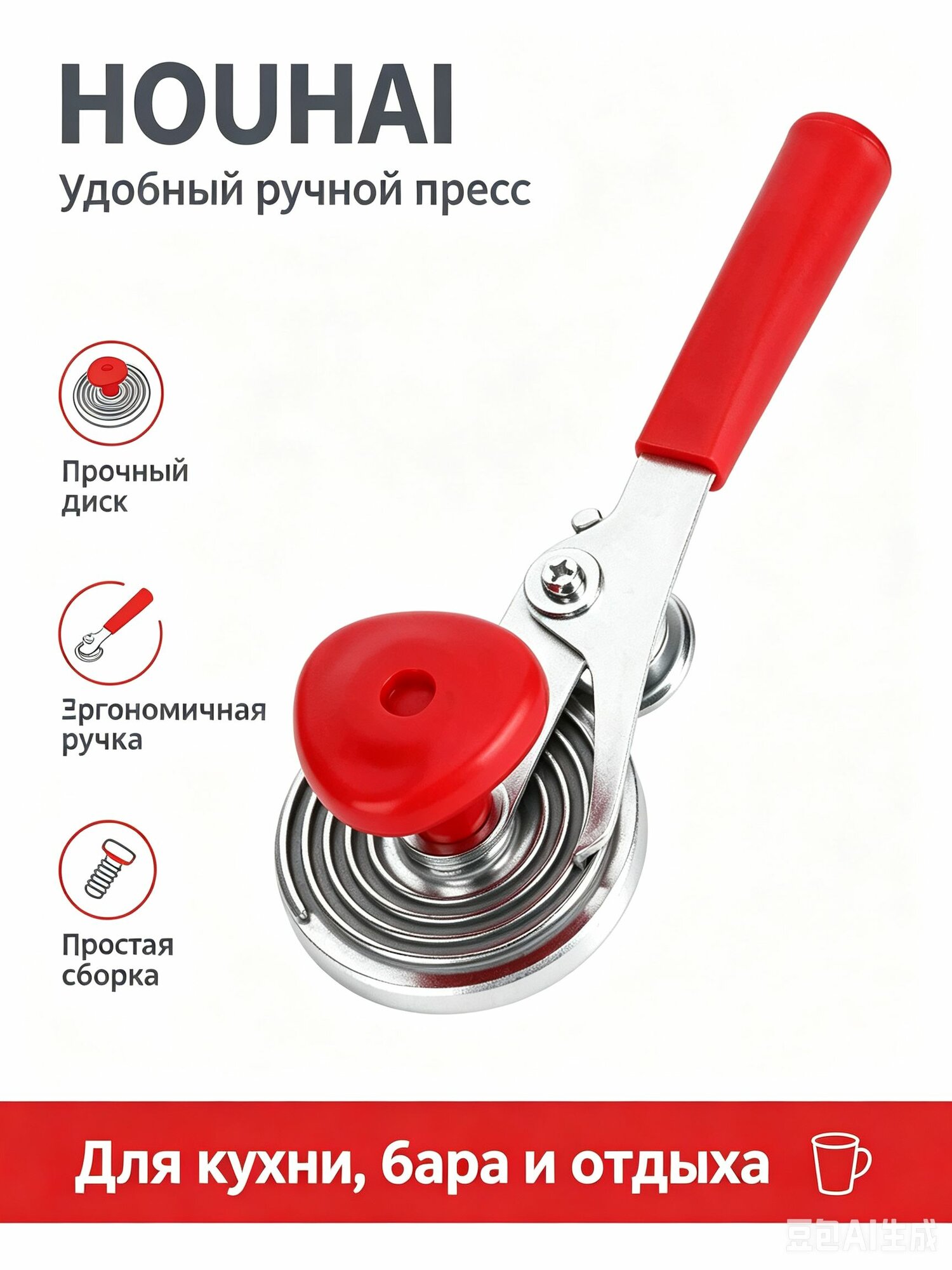 Закаточная машинка полуавтомат, 1 предм.