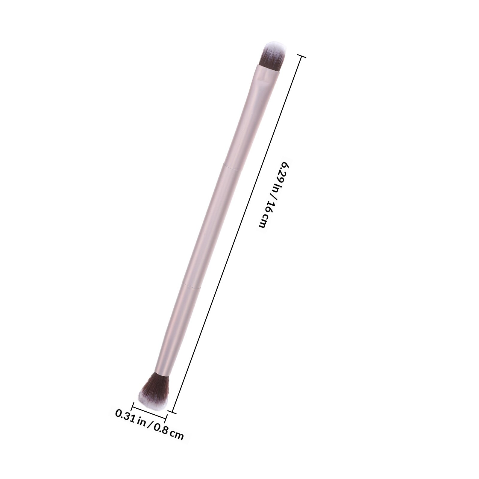 Двусторонняя Кисть Для Бровей И Теней 16.00X0.80X0.30Cm Цвет Rose Gold