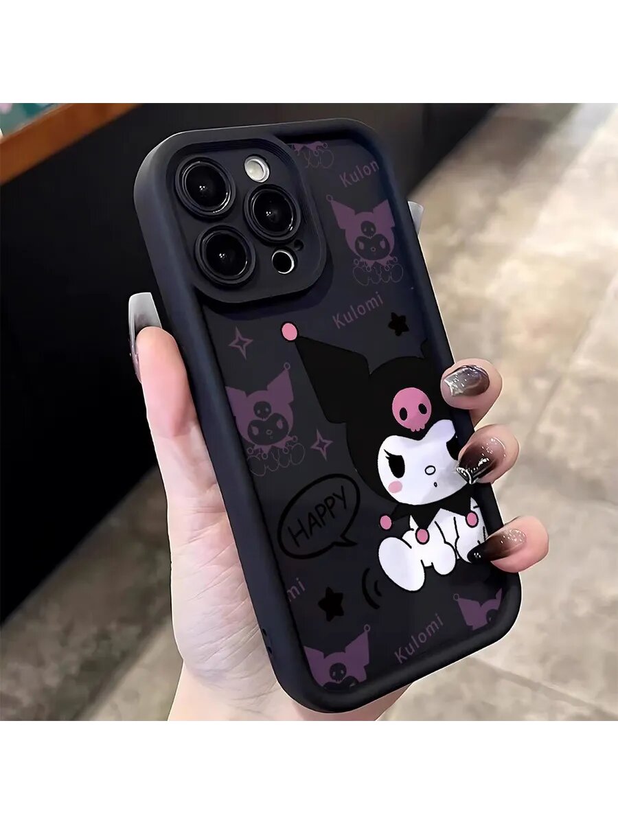 Чехол на IPHONE 16 черный Куломи