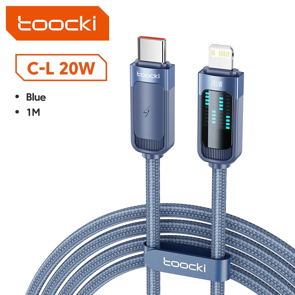 Toocki PD 20 Вт USB C Lightning-кабель для iPhone, зарядное устройство для быстрой зарядки, Lightning-кабель для iPhone 14 13 12 Pro Max iPad Airpods