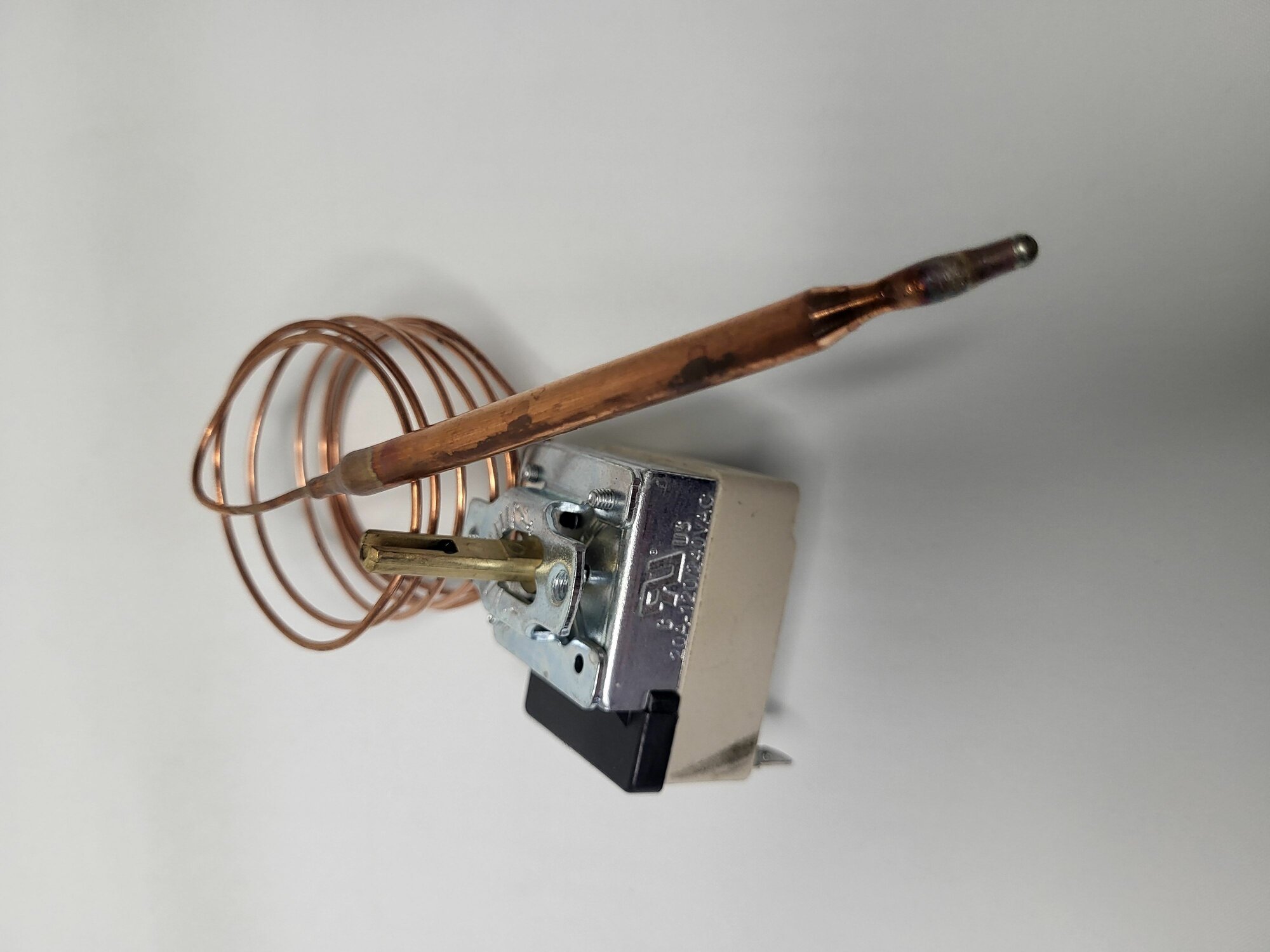 CAEM Терморегулятор капиллярный TU-V (30-65C) LP 5548 SP.ST COPPER CAP 900 для котлов, электрических радиаторов, печей.