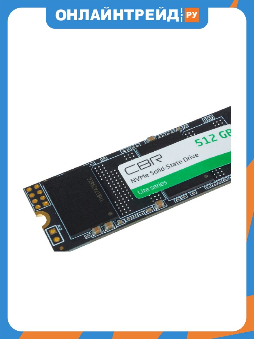 Внутренний Cbr SSD-диск SSD-512Gb-M.2-X26, серия "X", 512Gb, M.2 2280, PCIe4.0, 3D TLC NAND,
