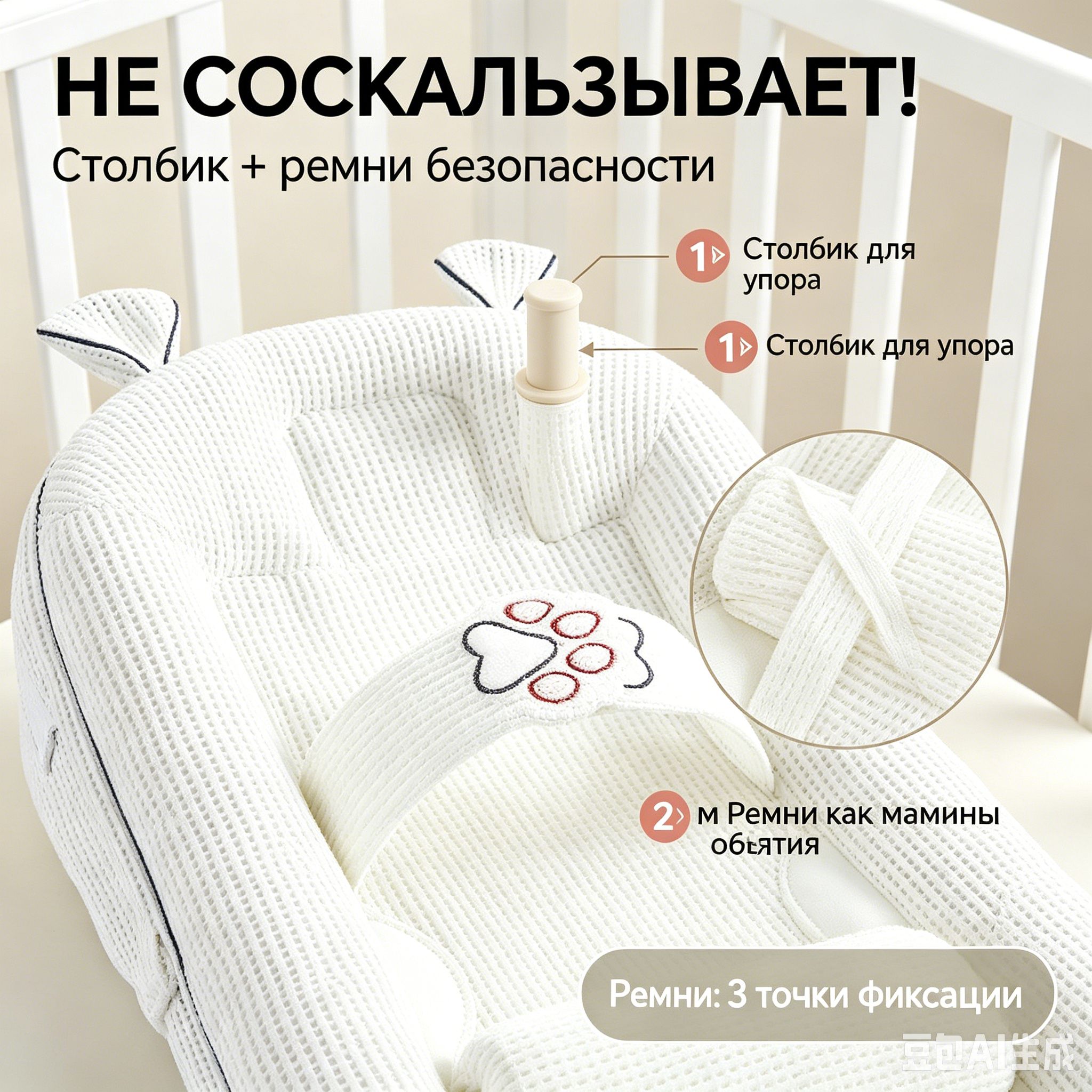 Маятник для кроватки, для кроватки, унисекс, с ремнями крепления — фото 1
