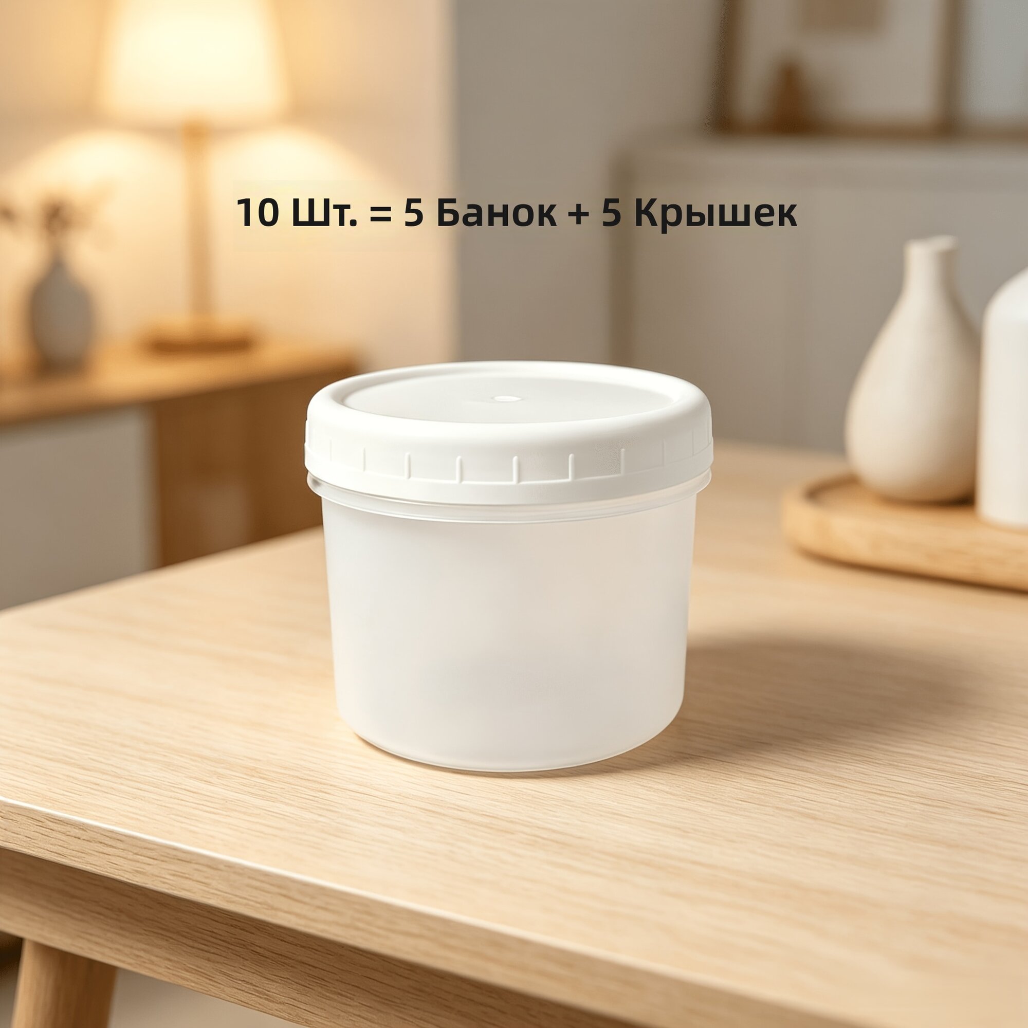 Контейнеры для продуктов с крышками, летний дизайн «мороженое и фрукты», объем 9.47 унции, комплект 5 баночек и 5 крышек, для крема, торта, матча-йогурта, мороженого и фруктовых чашечек