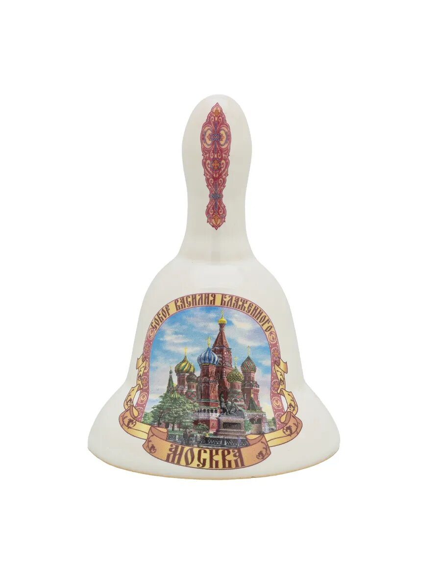 Колокольчик керамический с ручкой