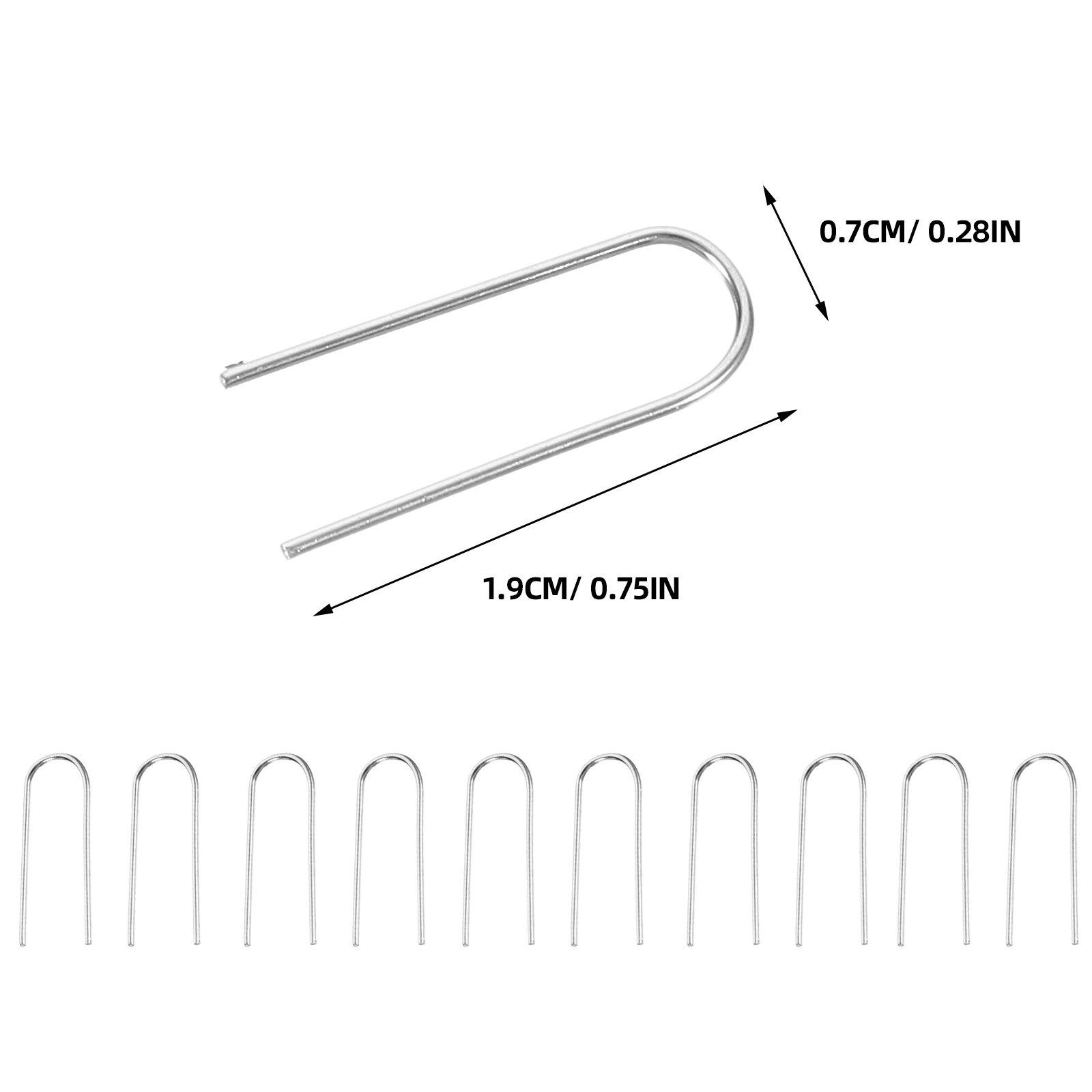 Nichrome U Shaped Крюк Для Высоких Температур Из Нихрома Многоцелевой Дизайн 200 Штук
