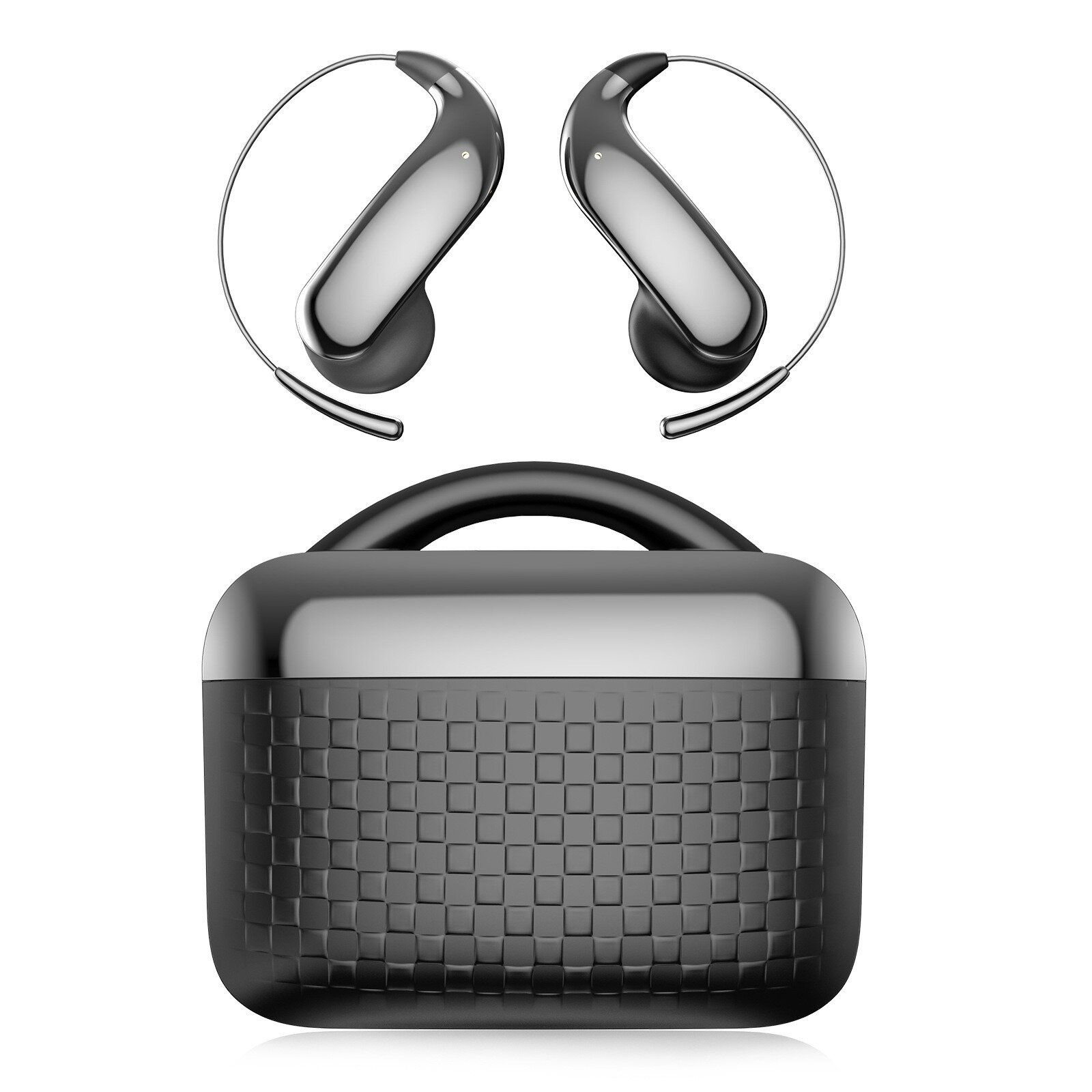 Наушники беспроводные внутриканальные с заушным креплением Bluetooth 6.1, Hi-Res, с зарядным кейсом