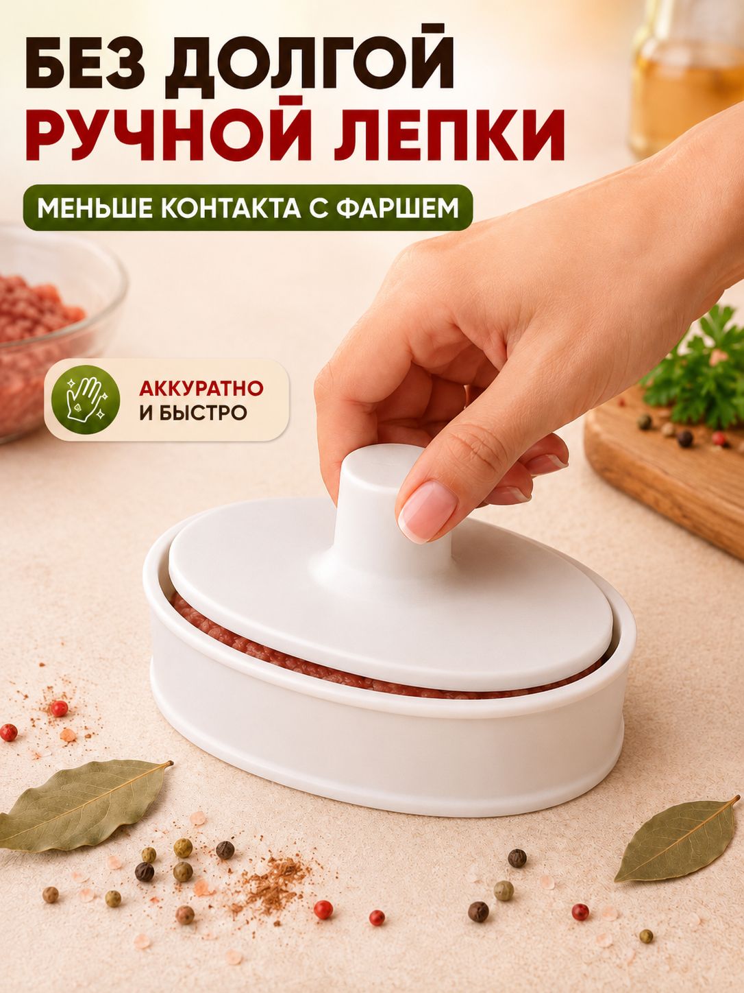 Пресс форма для котлет — фото 1