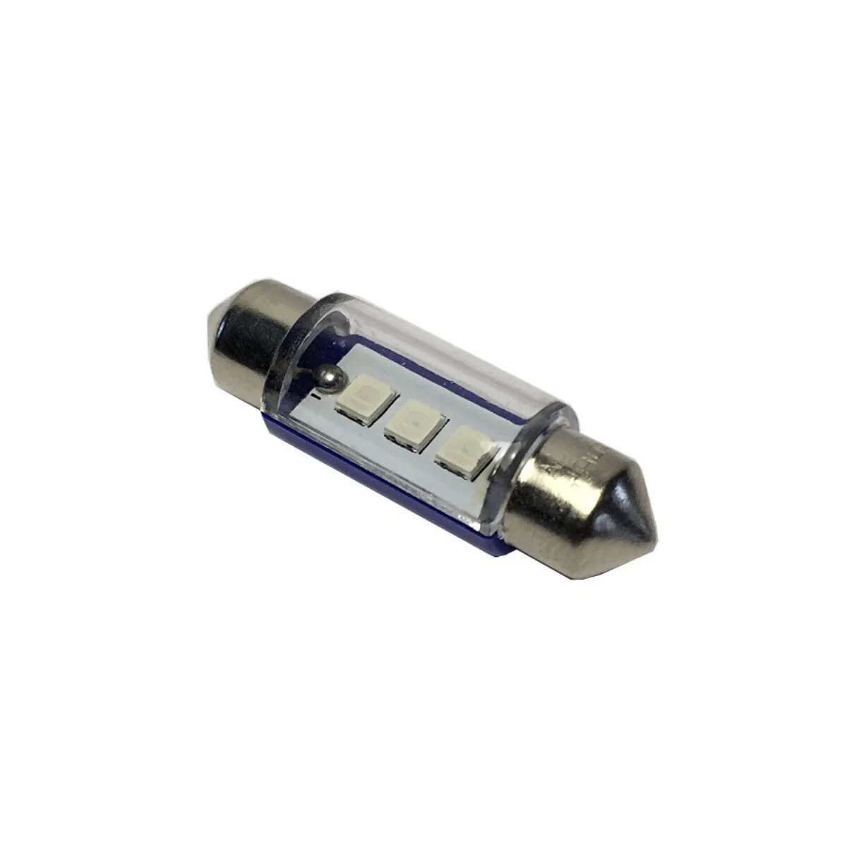 Светодиод 12V T11x36-S8.5(3SMD) C5W синий 0.22W 1lm TM NORD YADA