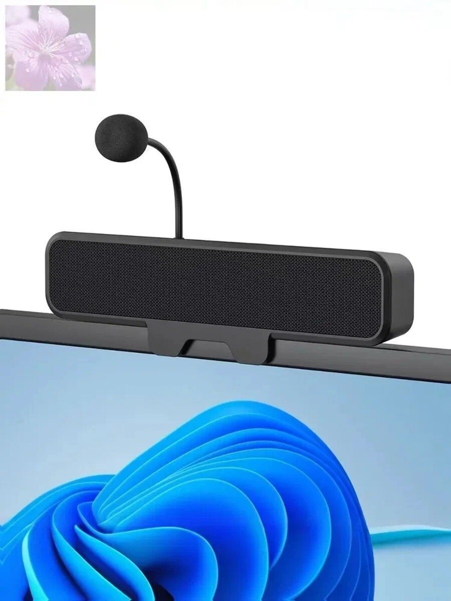 Мощные колонки для настольного компьютера, в комплекте адаптер USB-C к USB