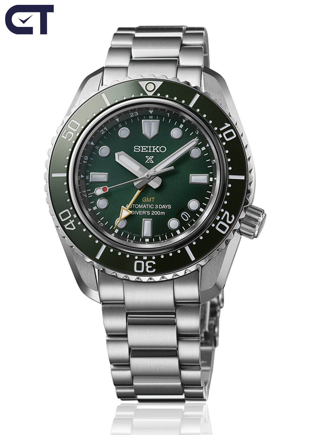 Наручные часы SEIKO, серебряный, зеленый — фото 1