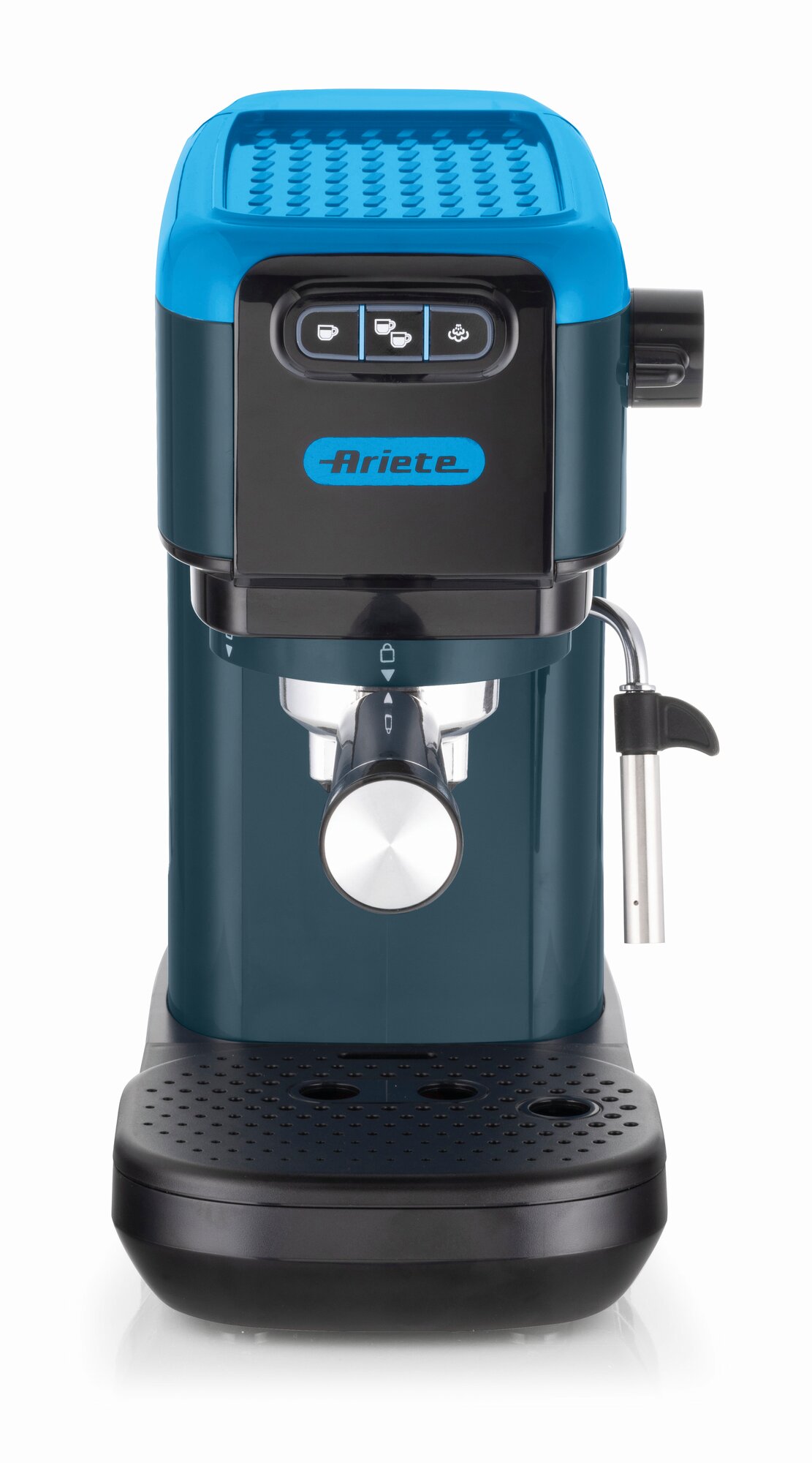 Кофеварка рожковая ARIETE Coffee, небесно-голубой, 1300 Вт, 15 Бар, ширина 14 см (00M139918AR0)