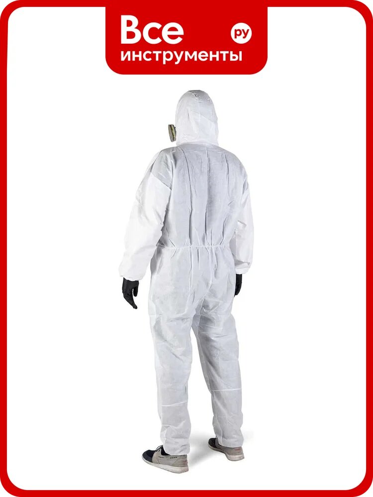 Комбинезон химзащиты Jeta Safety с дышащей задней частью, пл.65 г/м², р. XXXL/56-58, JPC-66-XXXL