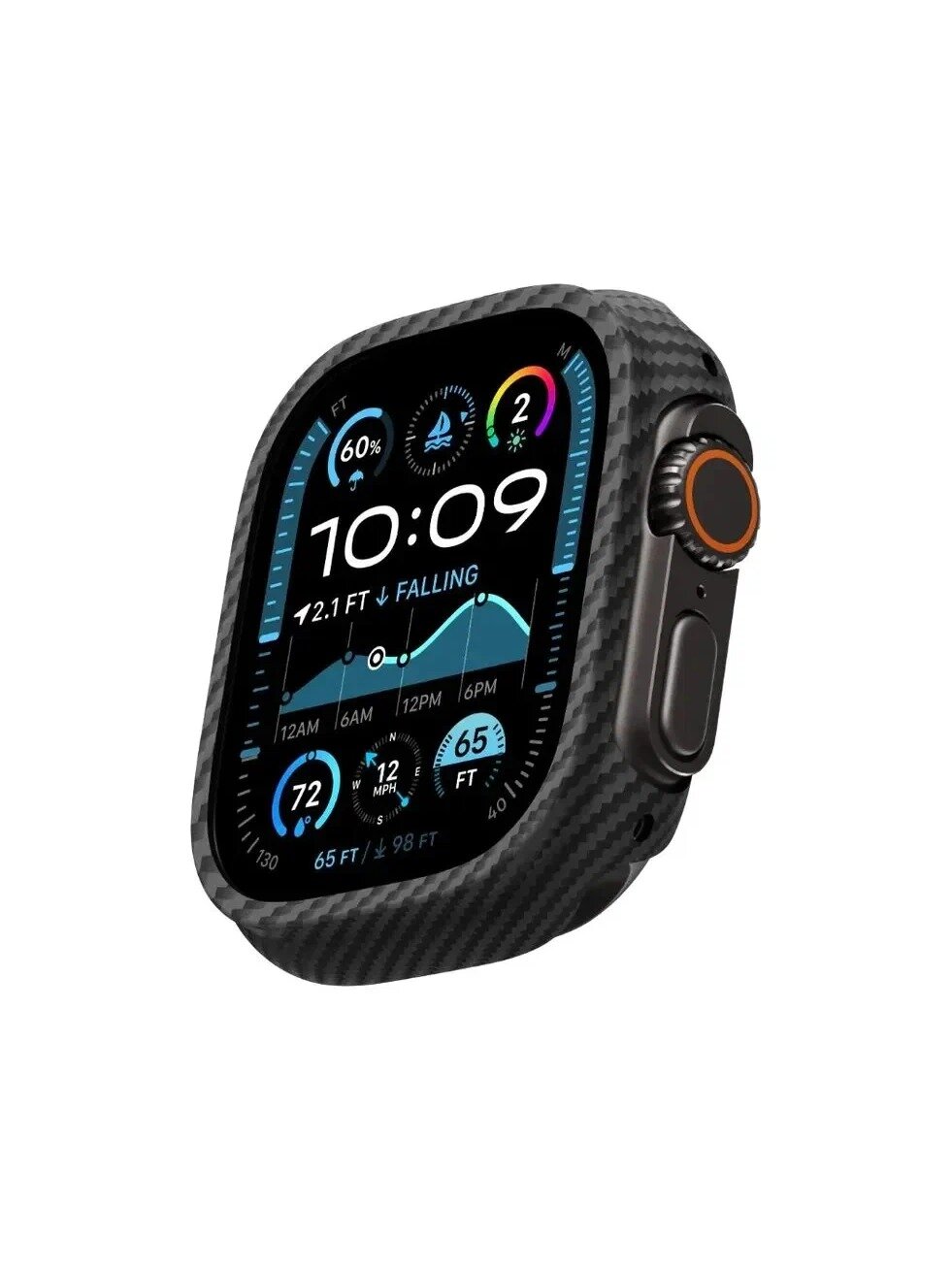 Чехол Pitaka для Apple Watch Ultra 49мм, Тип Защитное стекло, чехол для смарт-часов