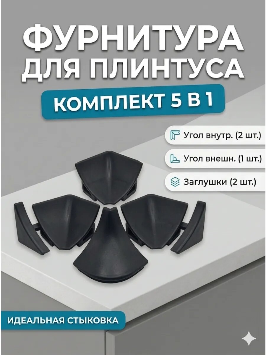 Комплект фурнитуры для плинтуса к столешнице