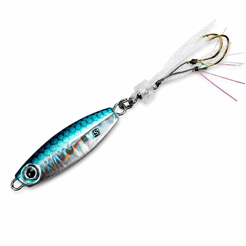 Пилькер BS Baits Aji Double Hook 3гр. #Blue