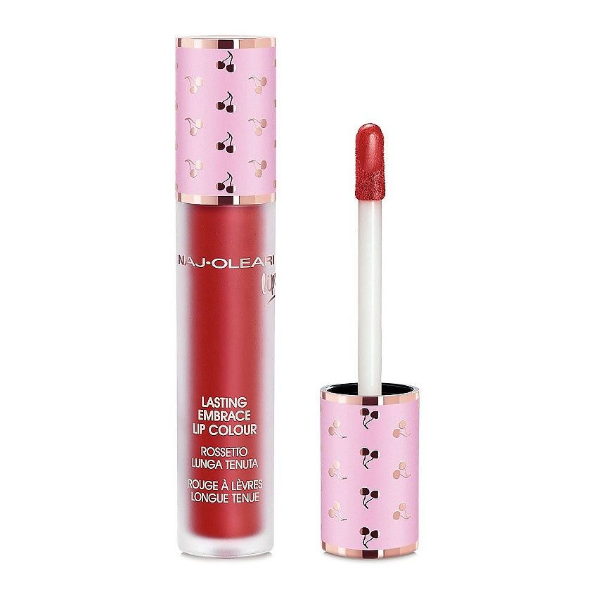 NAJ OLEARI Стойкая жидкая губная помада LASTING EMBRACE LIP COLOUR, ROSSO METALLICO 5 мл