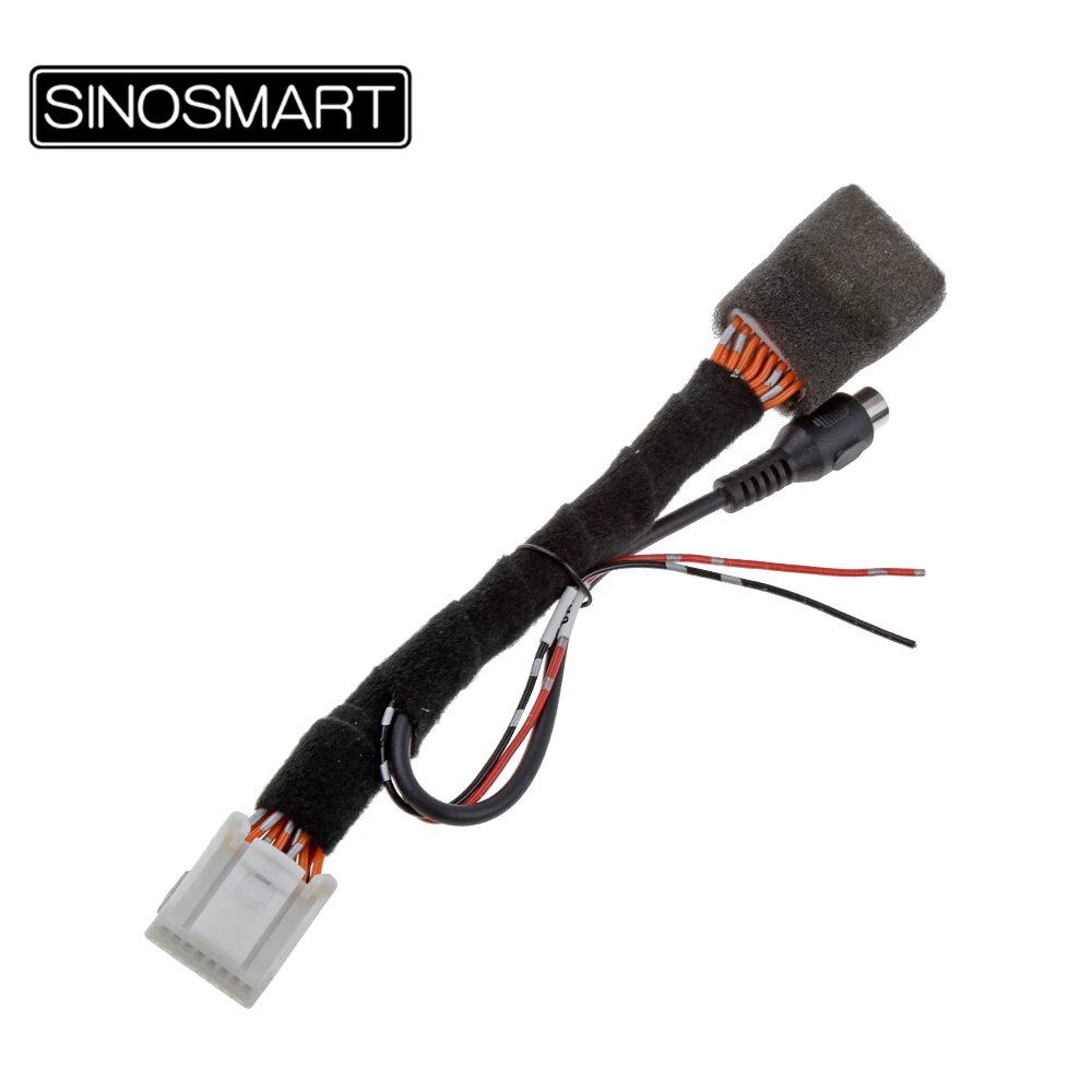 SINOSMART 16-контактный кабель-адаптер камеры заднего вида с выходом 6 В для OEM-экрана Renault Kadjar | Вход CVBS C16