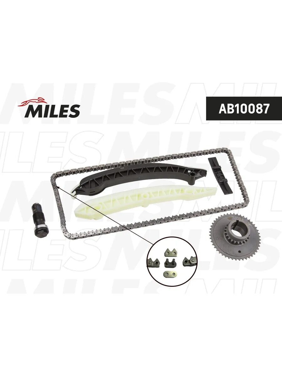 Комплект цепи ГРМ для а/м: Mercedes-Benz M271.820, арт. AB10087