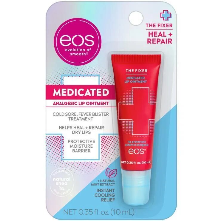 EOS Лечебный бальзам для губ The Fixer Medicated Lip Balm Мазь