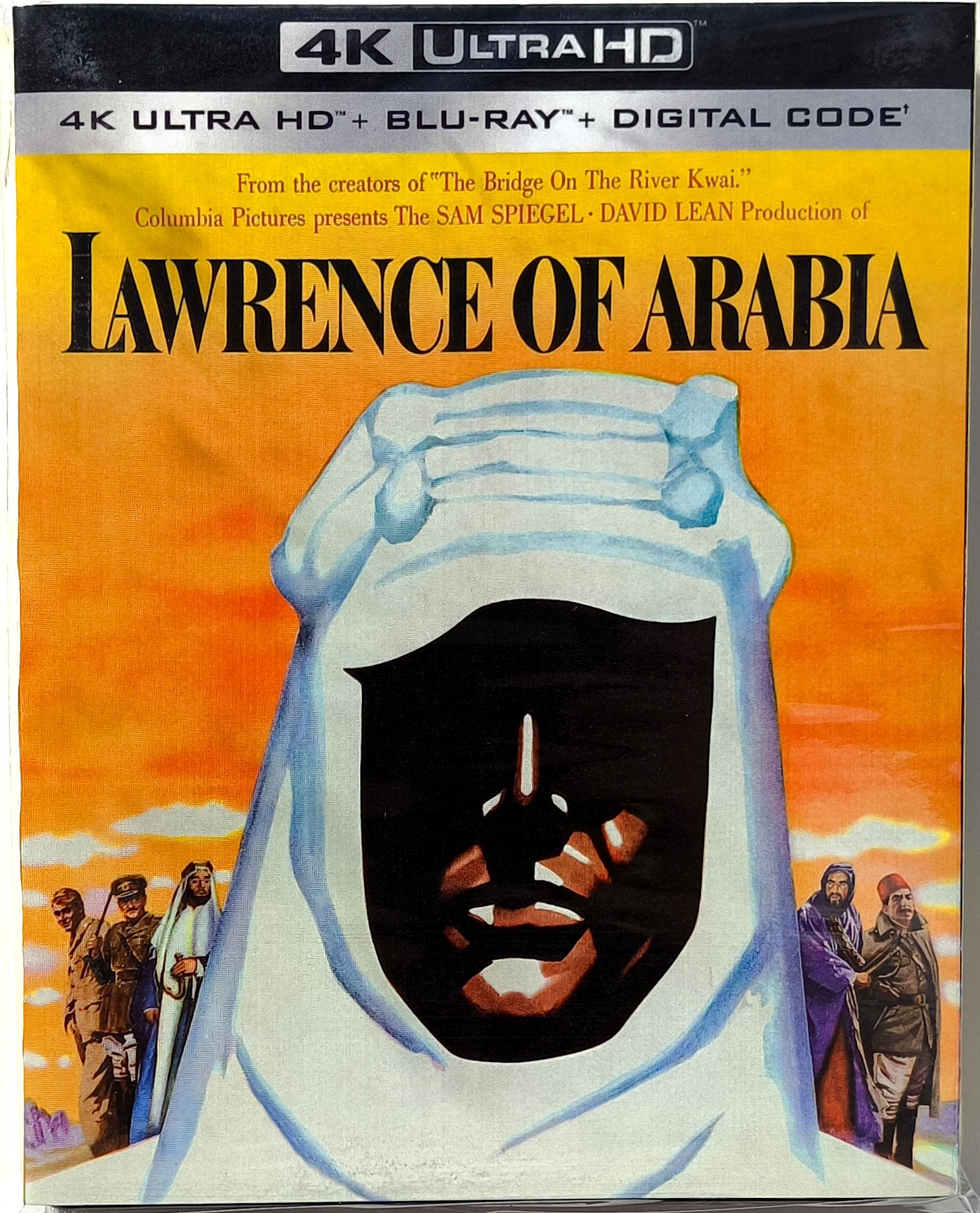 4K Ultra HD Blu-ray. Лоуренс Аравийский. Фильм Дэвида Лина 1962 года. Драма, военный, приключения, биография. Великобритания.