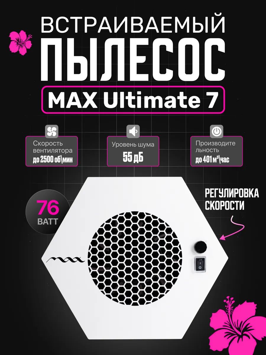 Пылесос для маникюра встраиваемый Max Ultimate 7. Товар уцененный