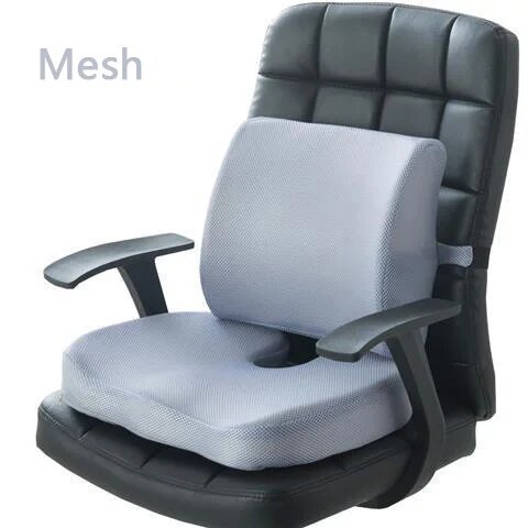 Подушка для офисного кресла серая Mesh