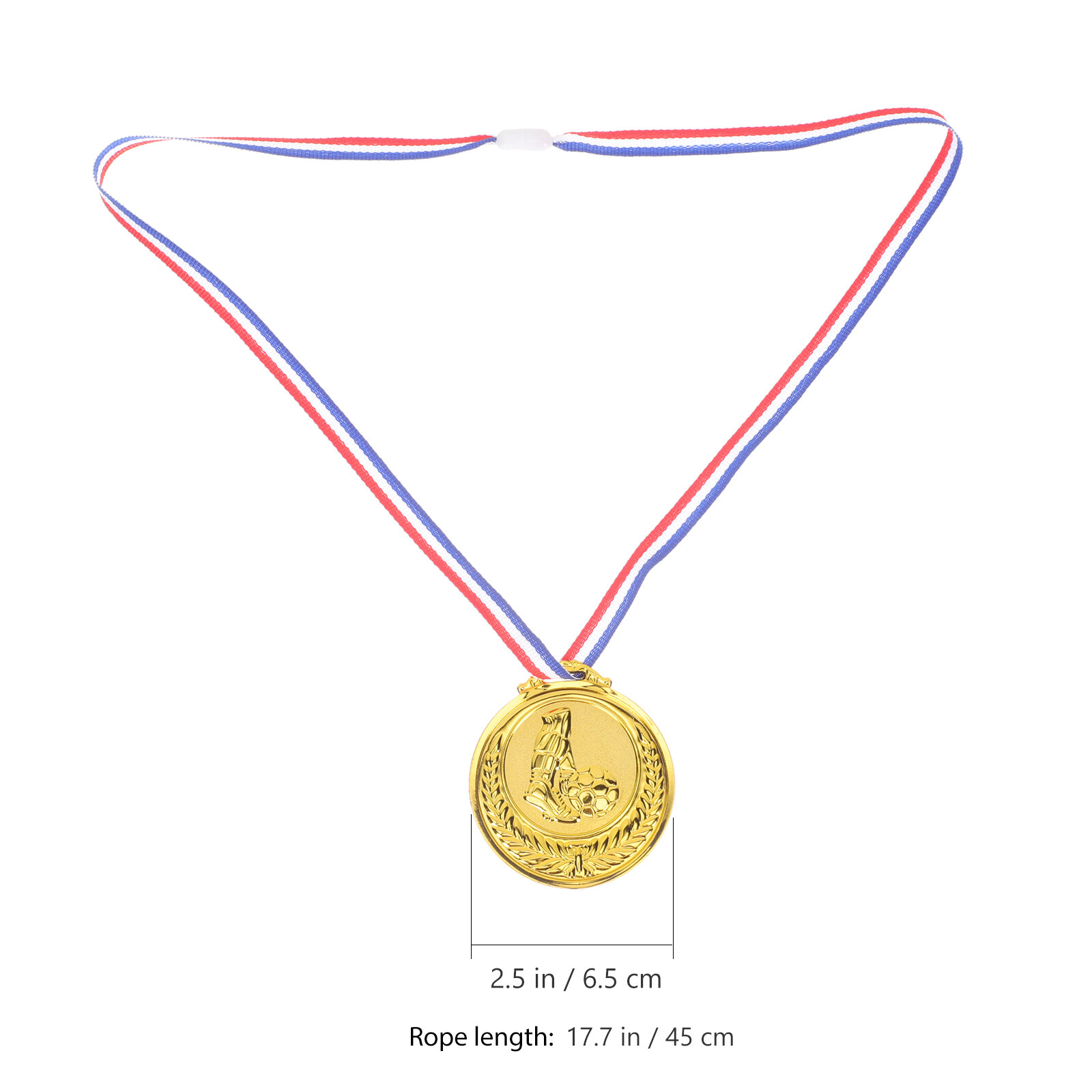 6 Набор Медалей Для Победителей Соревнований Размер 45X6.4CM Золотой Цвет