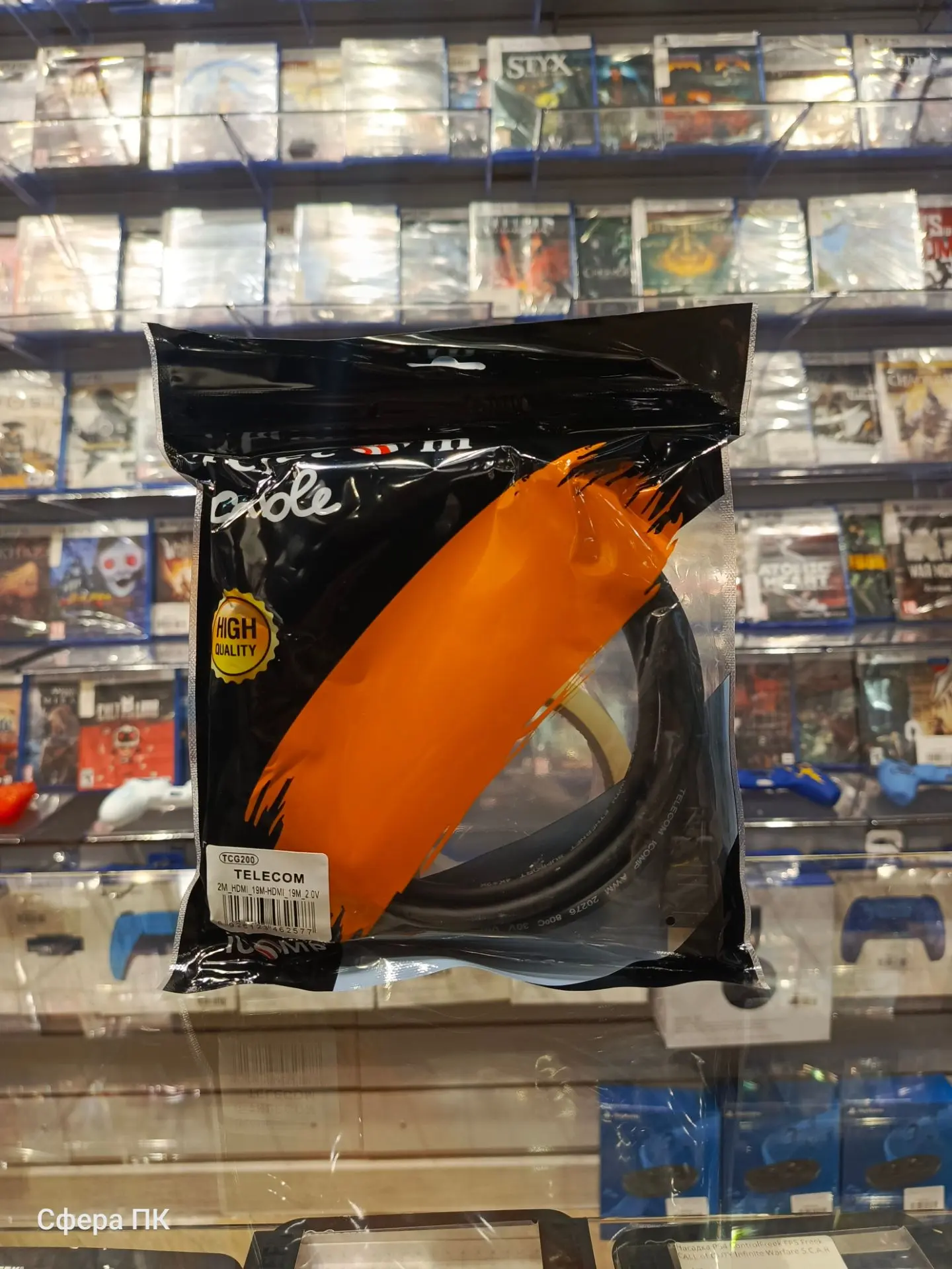 Кабель соединительный HDMI 19M/M версия 2.0 4K@60 Гц 2m TELECOM (1/50)(SPC)