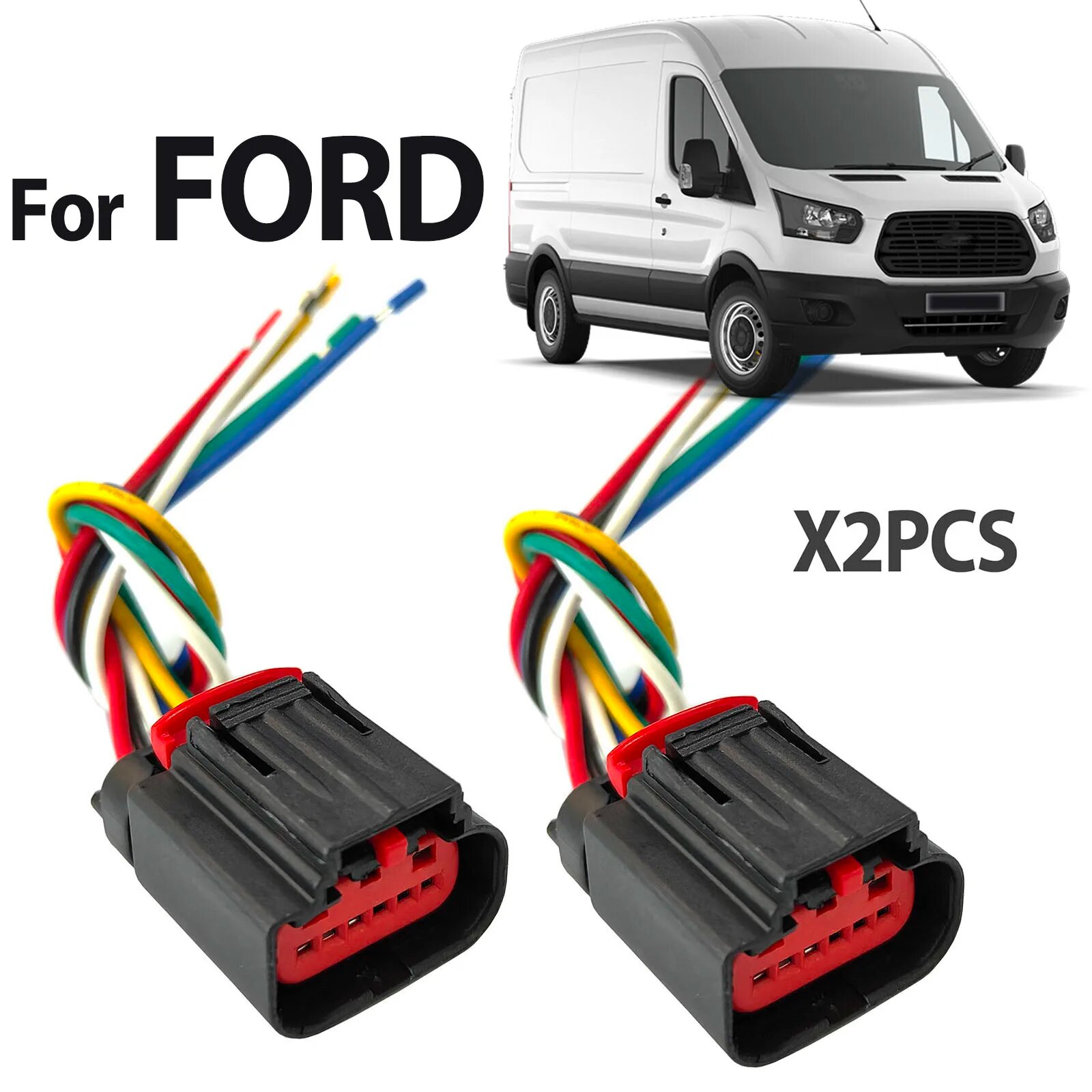 2x для Ford C-Max Focus Galaxy Kuga Mondeo S-Max Tourneo Transit Connect MAF датчик массового расхода воздуха 6PIN разъем вилка ткацкий станок