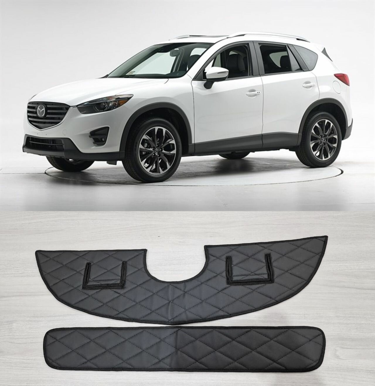 Утеплитель радиатора Экономия топлива Mazda CX-5 Мазда ЦеИкс 5 (2015-2017)кармашки