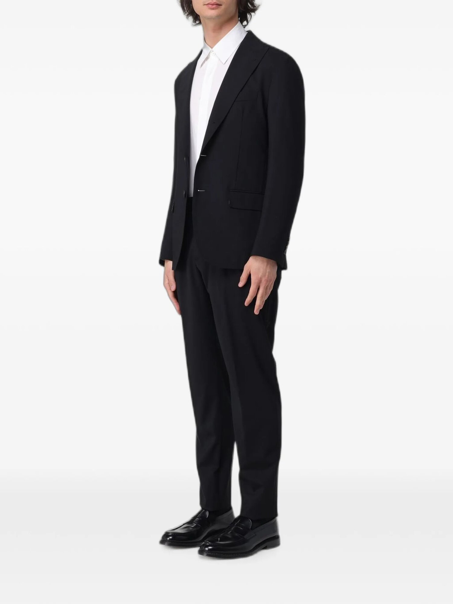 Комбинезон Eleventy Single-breasted wool suit, размер 46, черный — фото 1