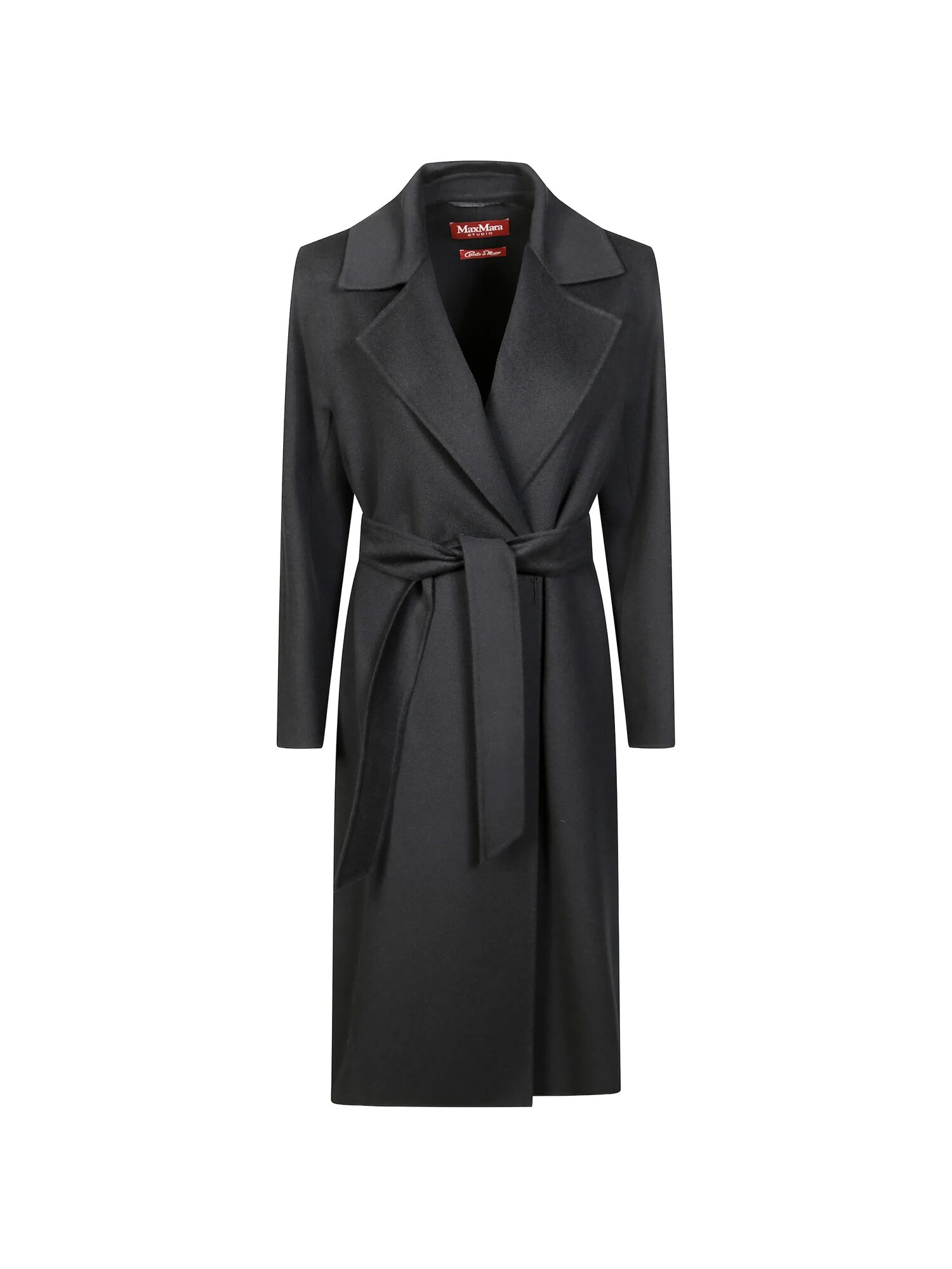 Пальто Belted notch-lapel coat