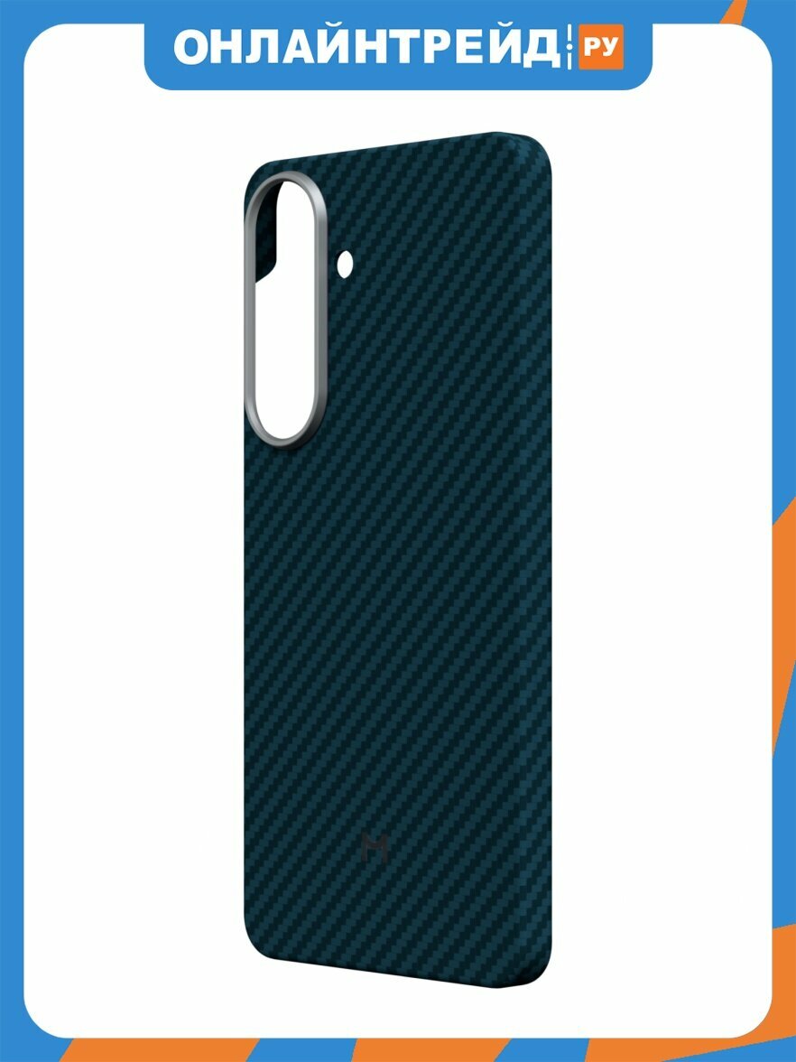 Чехол Magssory для Samsung Galaxy S26+, кевлар (арамид), с магнитами, синий