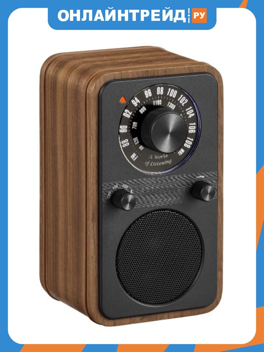 Радиоприемник Sangean WR-9 Vintage Walnut, коричневый