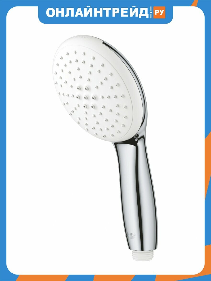 Ручной душ Grohe Tempesta 110, 2 вида струи, хром/белый, 27597003