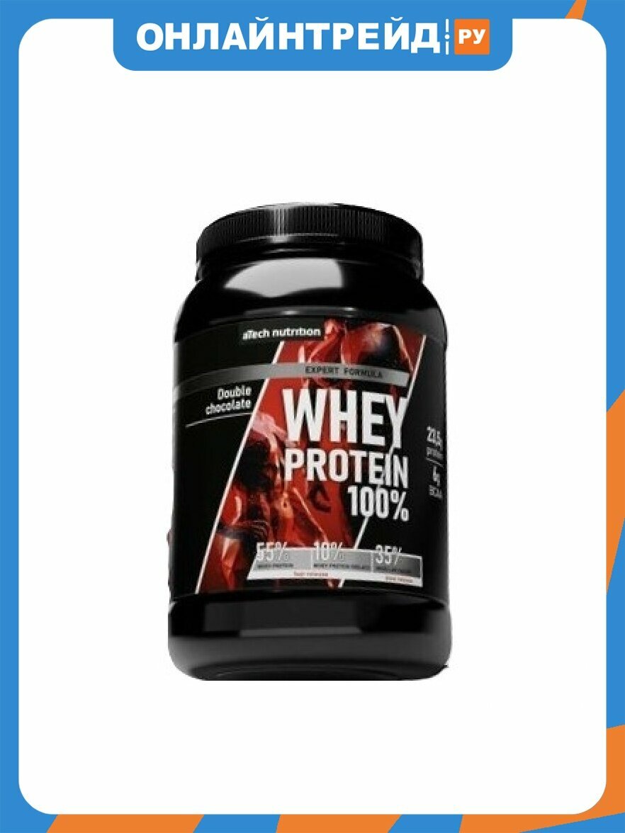 Протеин Atech Nutrition Whey protein 100% со вкусом Двойной шоколад 900г