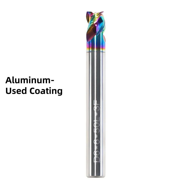 Фрезы HAOYUNMA из твердого сплава для стали 4/3 зуба Coating for Aluminum, 6X8X50L