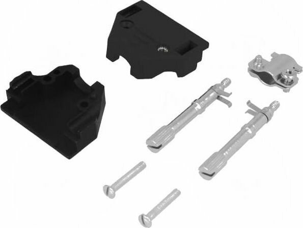 Корпус MH CONNECTORS 2801-0102-01 для разъемов D-Sub HD 15pin, прямой 1шт