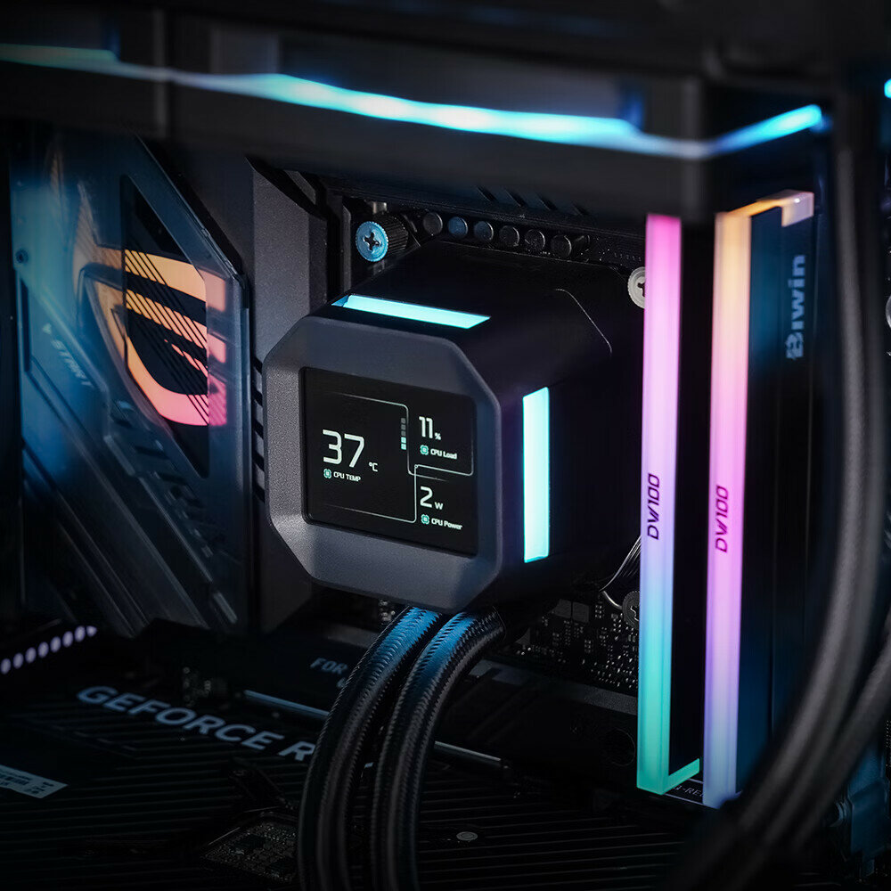 DEEPCOOL Ice Domain 240 Все-в-Одном Жидкостном Охладителе с PWM Регулировкой Скорости и ARGB Звездным Кольцом